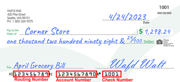 How to Read a Check - Routing, Account and Check Number | WaFd Bank